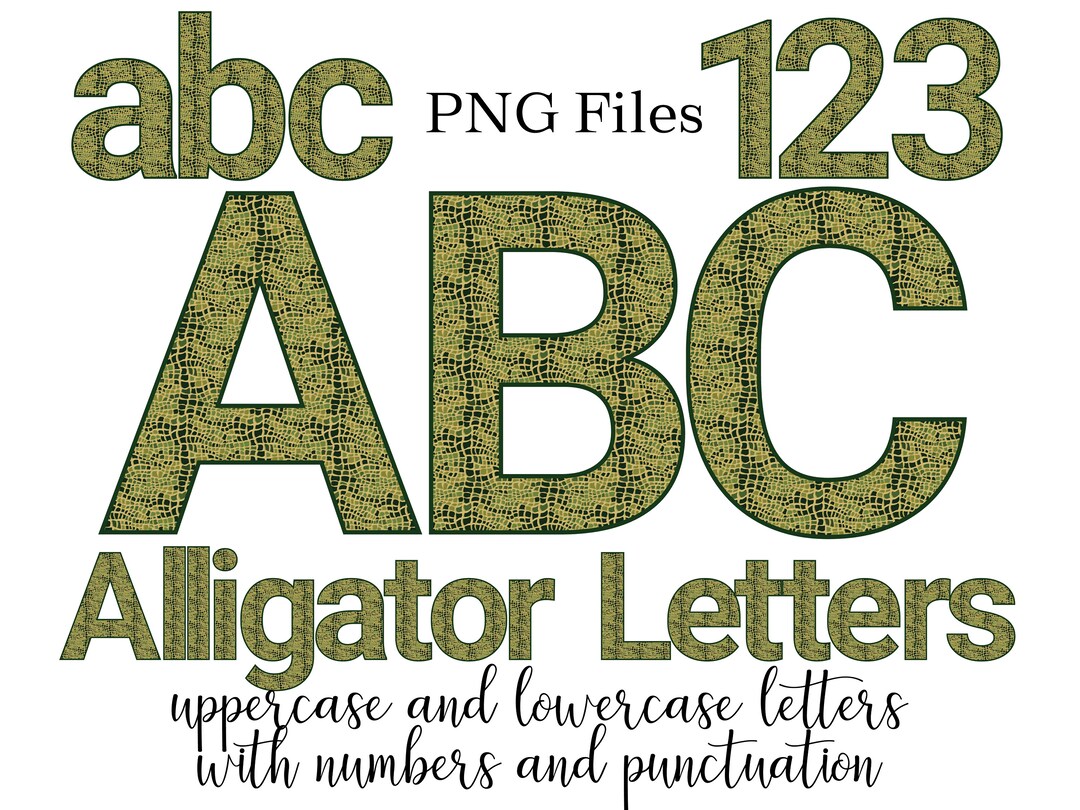 Alligator Print Lettering, Animal Print Alphabet Letters, Wild One ...