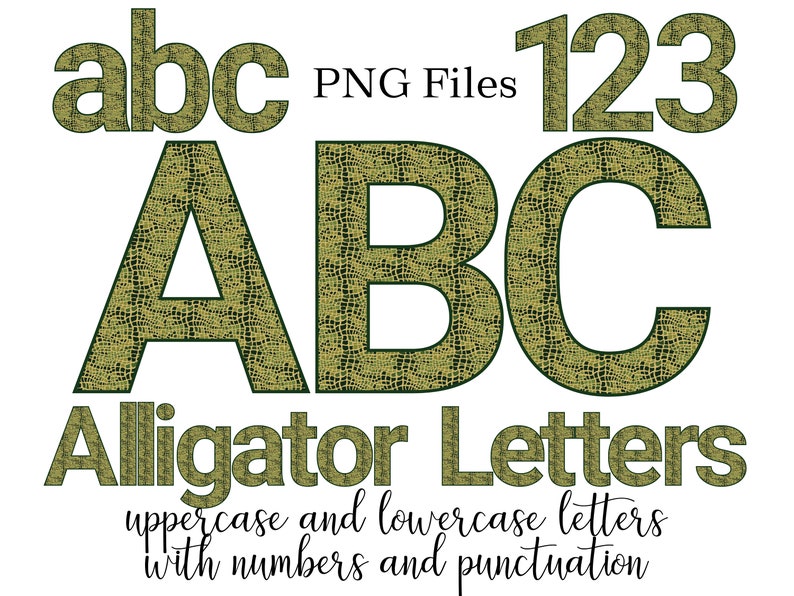 Alligator Print Lettering, Animal Print Alphabet Letters, Wild One ...