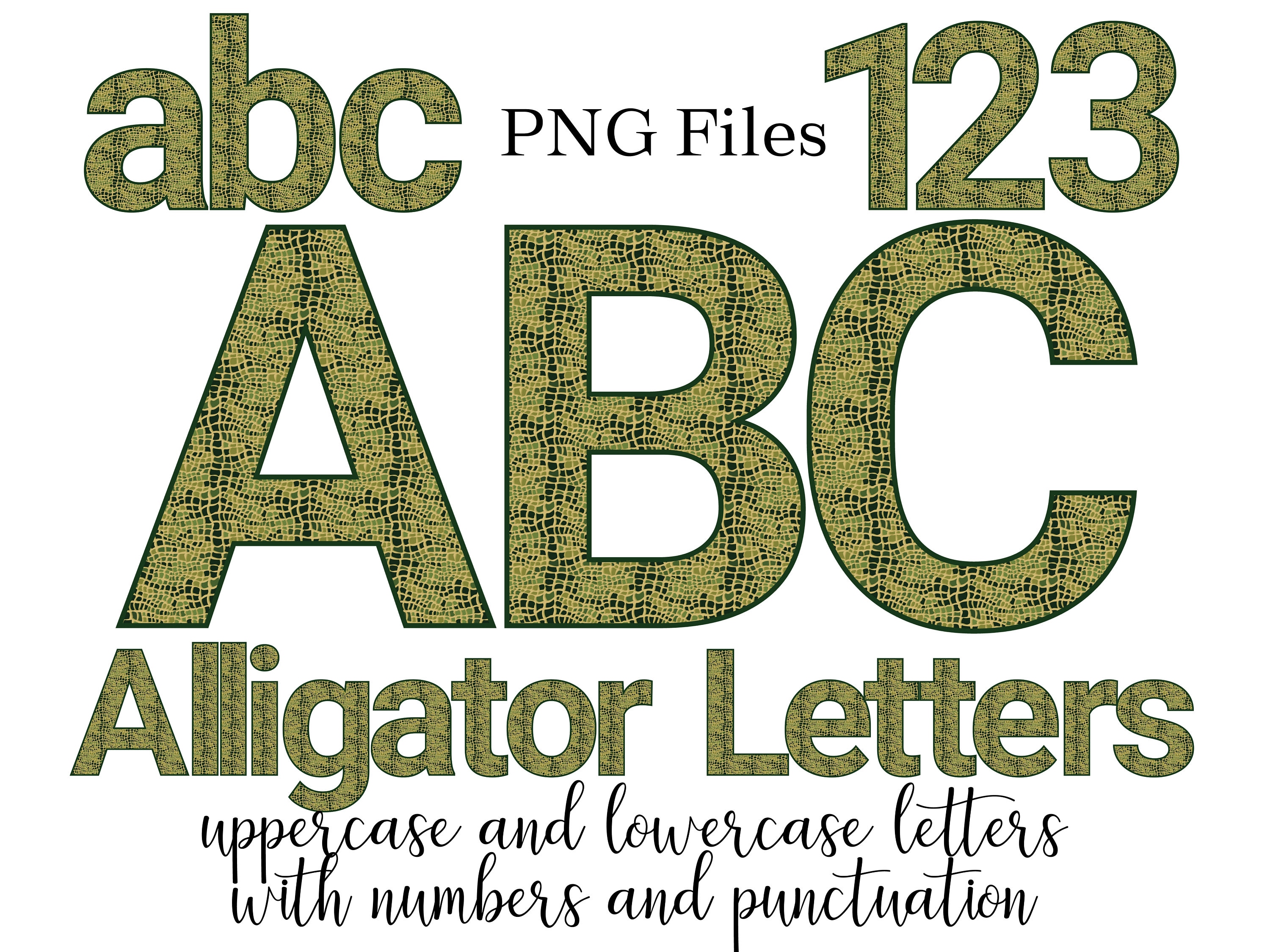 Alligator Print Lettering, Animal Print Alphabet Letters, Wild One ...