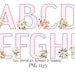 Floral Alphabet Letters and Numbers, PNG Letters, Flower Transparent ...