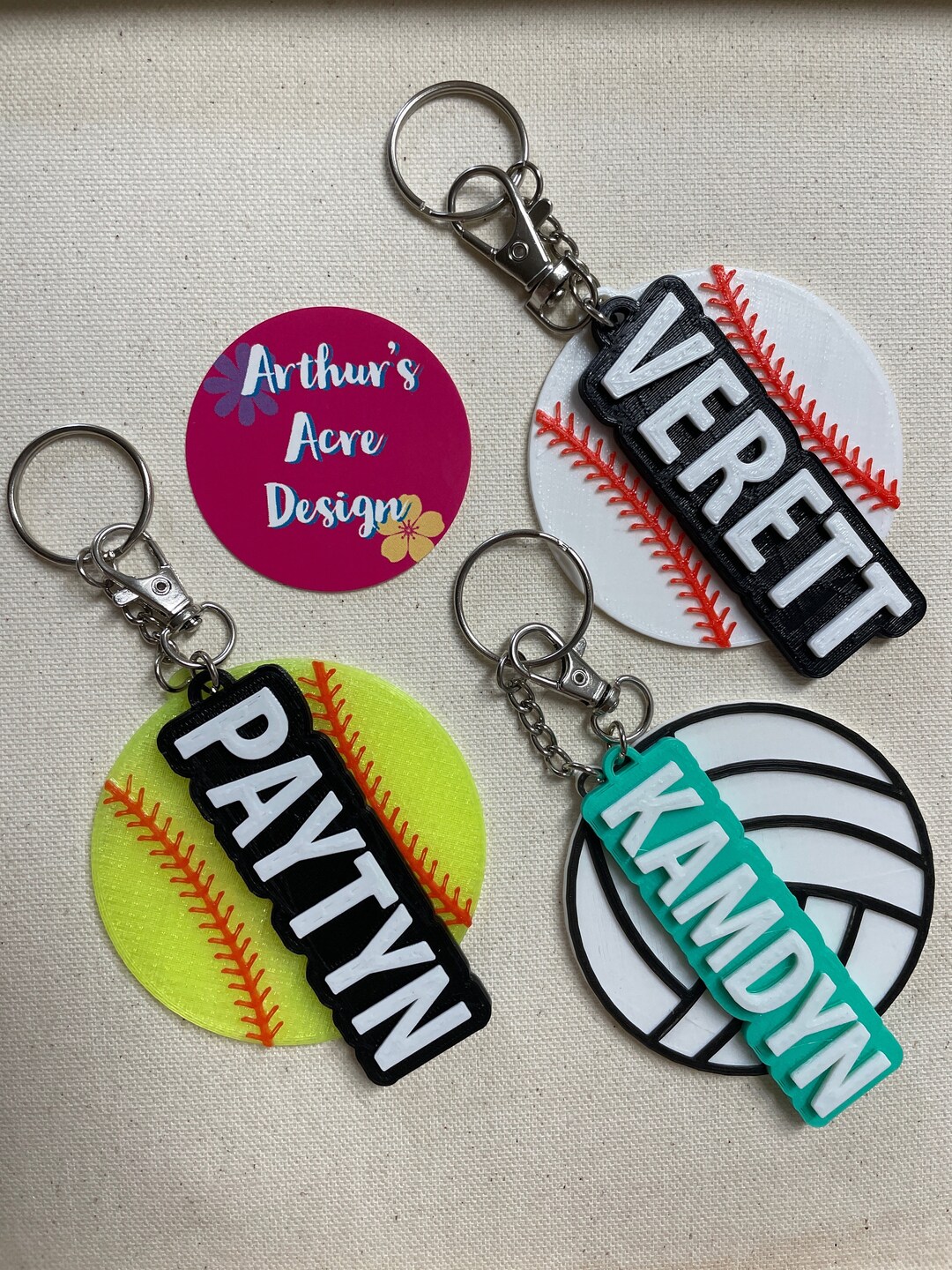 SPORT BAG TAG Custom Name and Colors Soccer Volleyball - Etsy