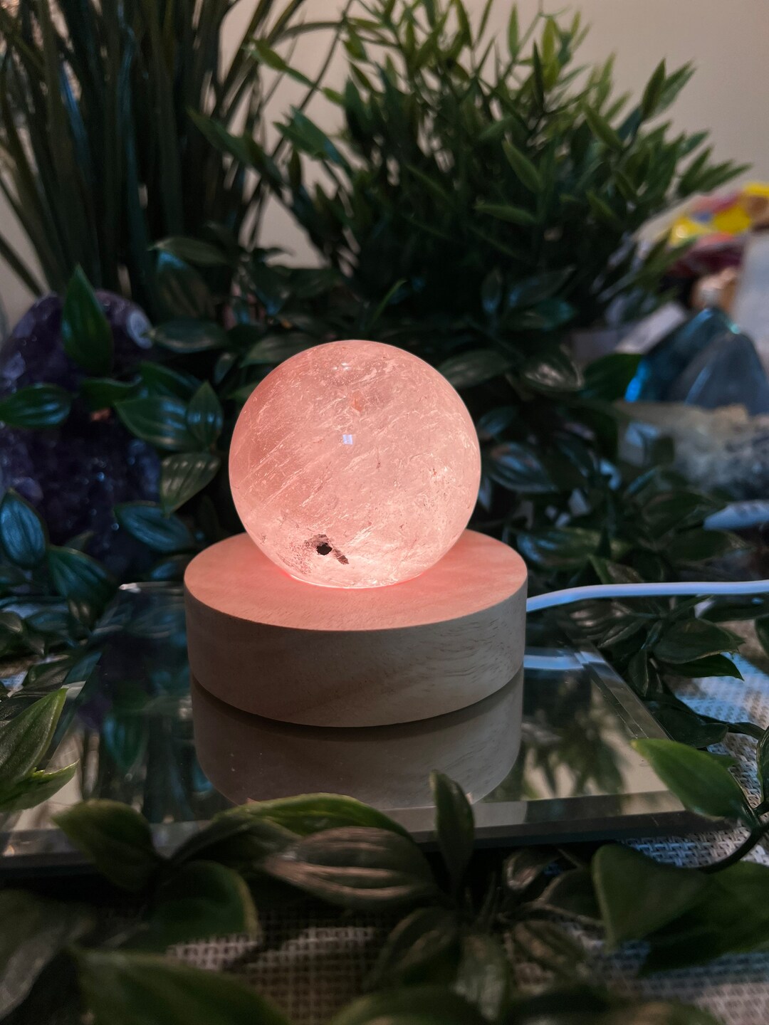 Wooden Light up Sphere Stand - Etsy