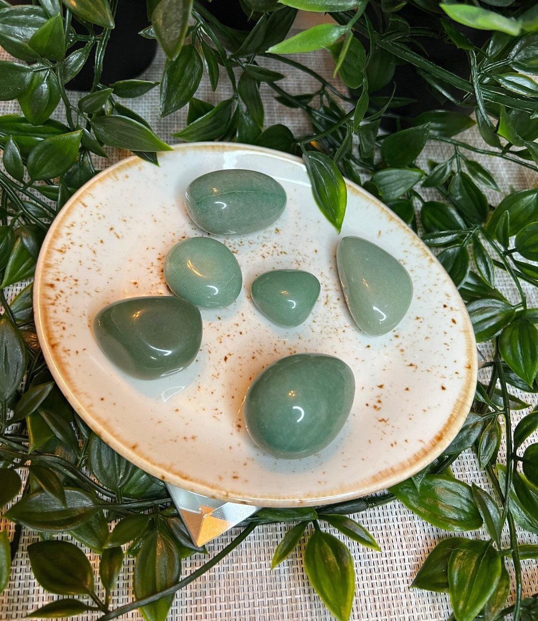 Green Aventurine Tumble Stones - Etsy