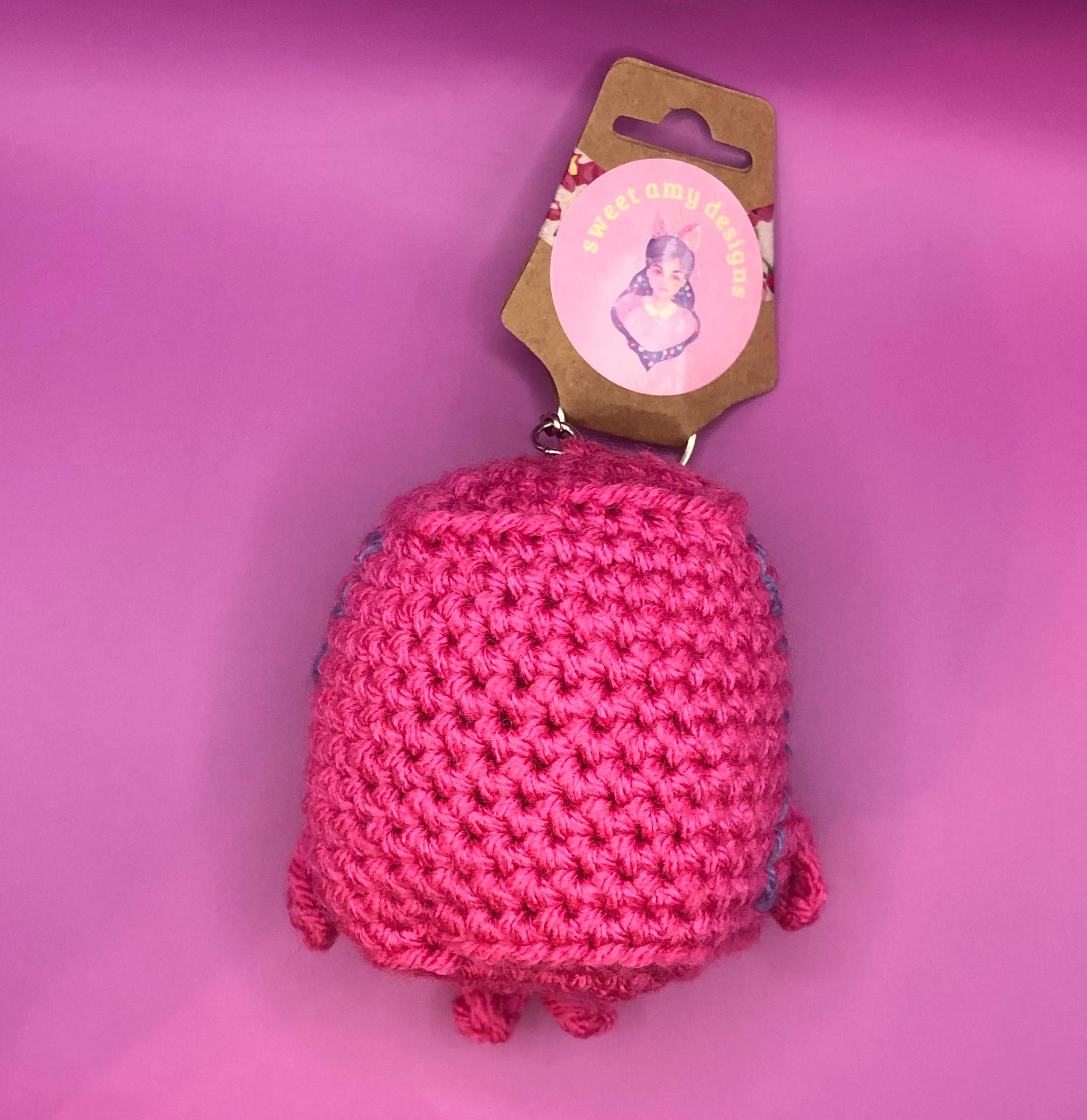 Blushing BMO Crocheted Amigurumi Plush Keychain - Etsy