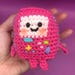 Blushing BMO Crocheted Amigurumi Plush Keychain - Etsy