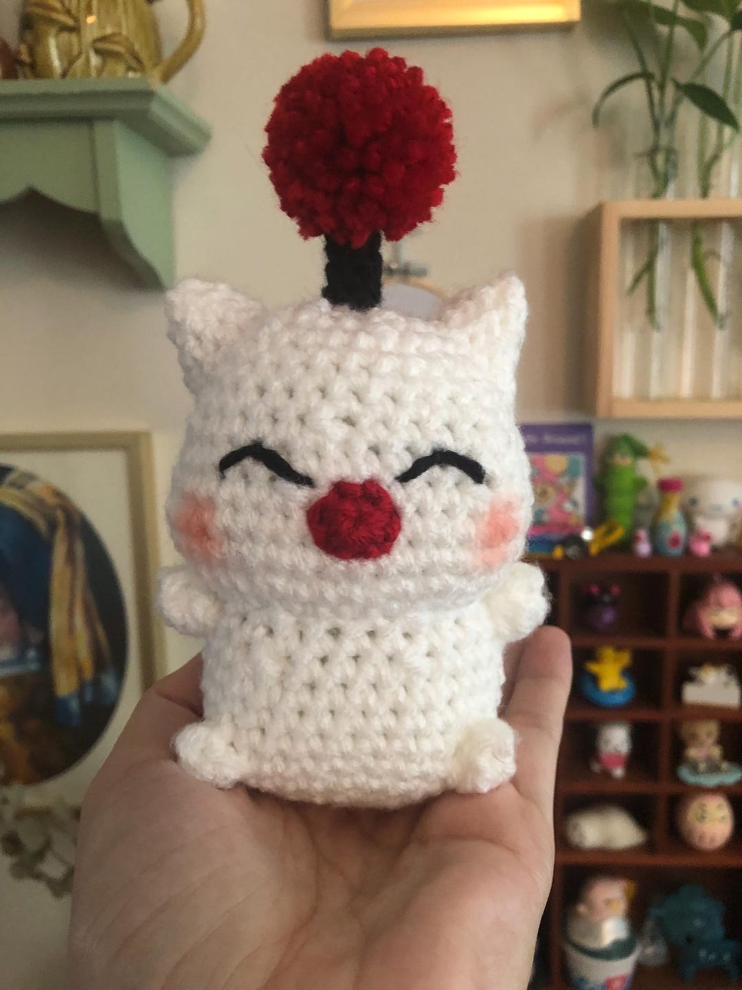 Moogle Crocheted Amigurumi Plush - Etsy