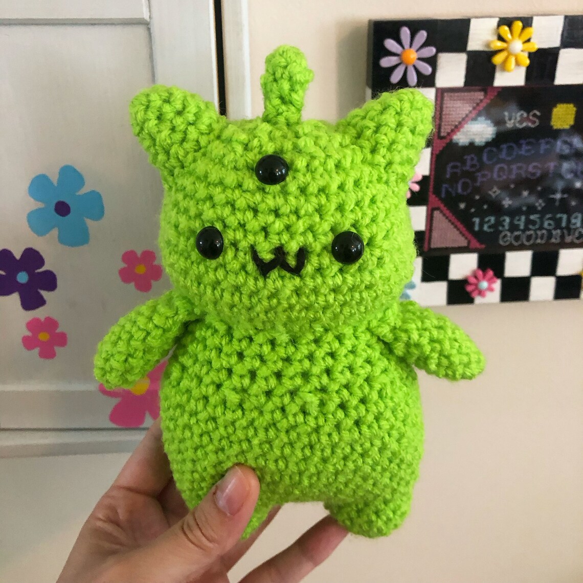 MADE TO ORDER Alien Kitty Plushies, Alien Cat Amigurumi Plush - Etsy