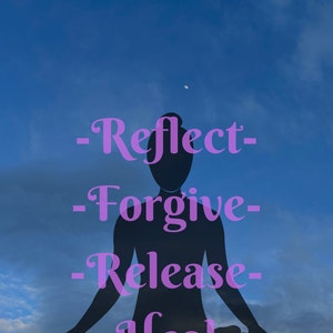 Reflection, Forgive, Release, Heal. Digital Print. Healing. - Etsy