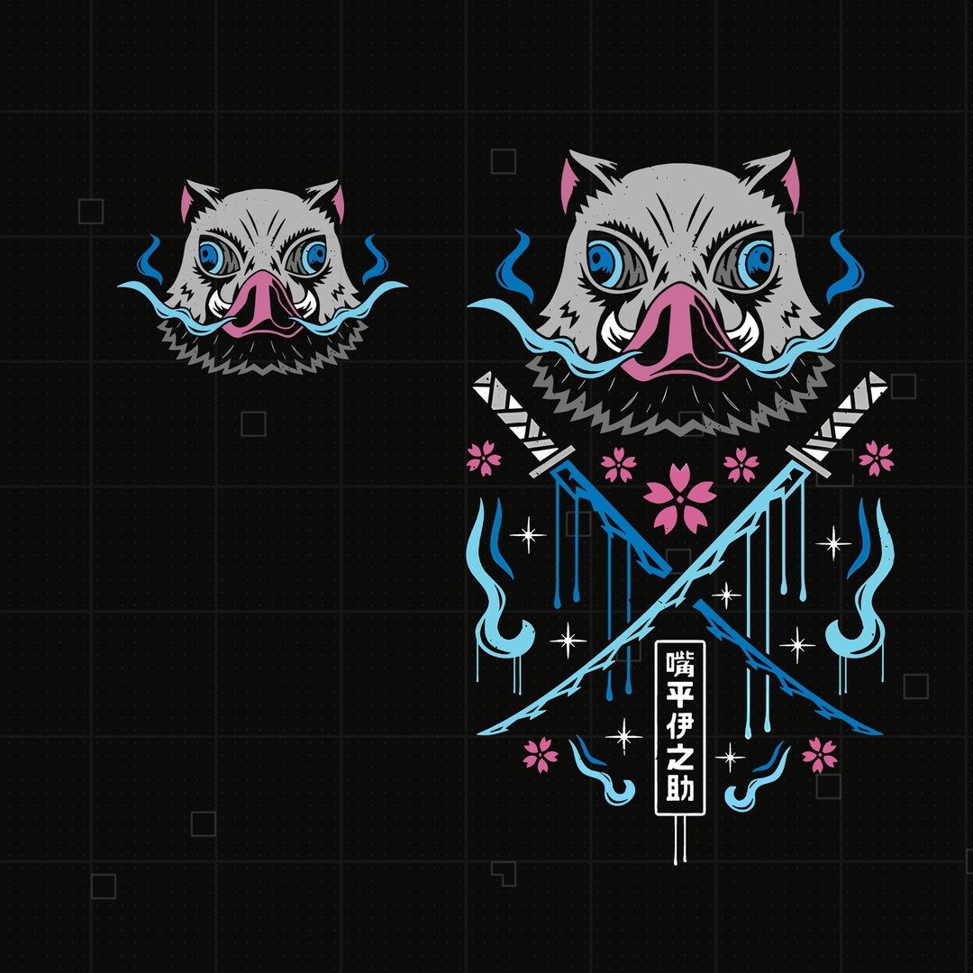 Inosuke Demon PNG 90s Slayer Style Attack on Titan PNG - Etsy