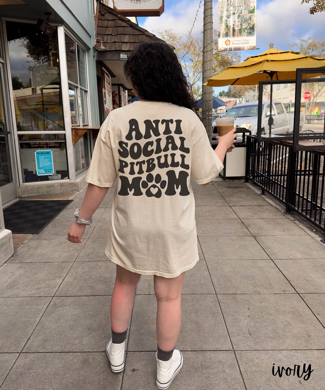 Pit Bull Mama Comfort Colors Tshirt, Antisocial Pit Bull Mom, Pitty ...