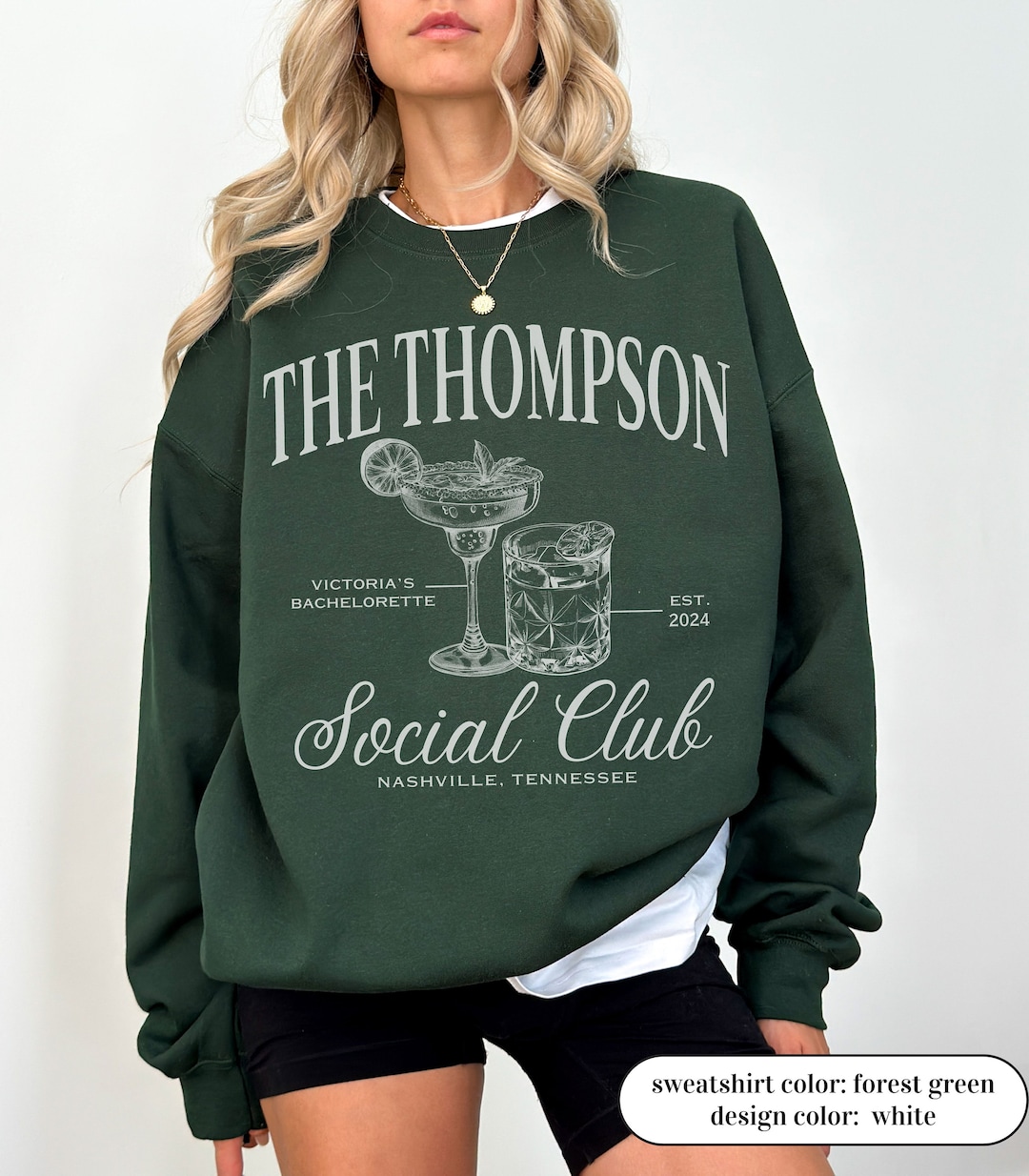 Social Club Bachelorette Sweatshirts, Luxury Bachelorette Party Merch ...