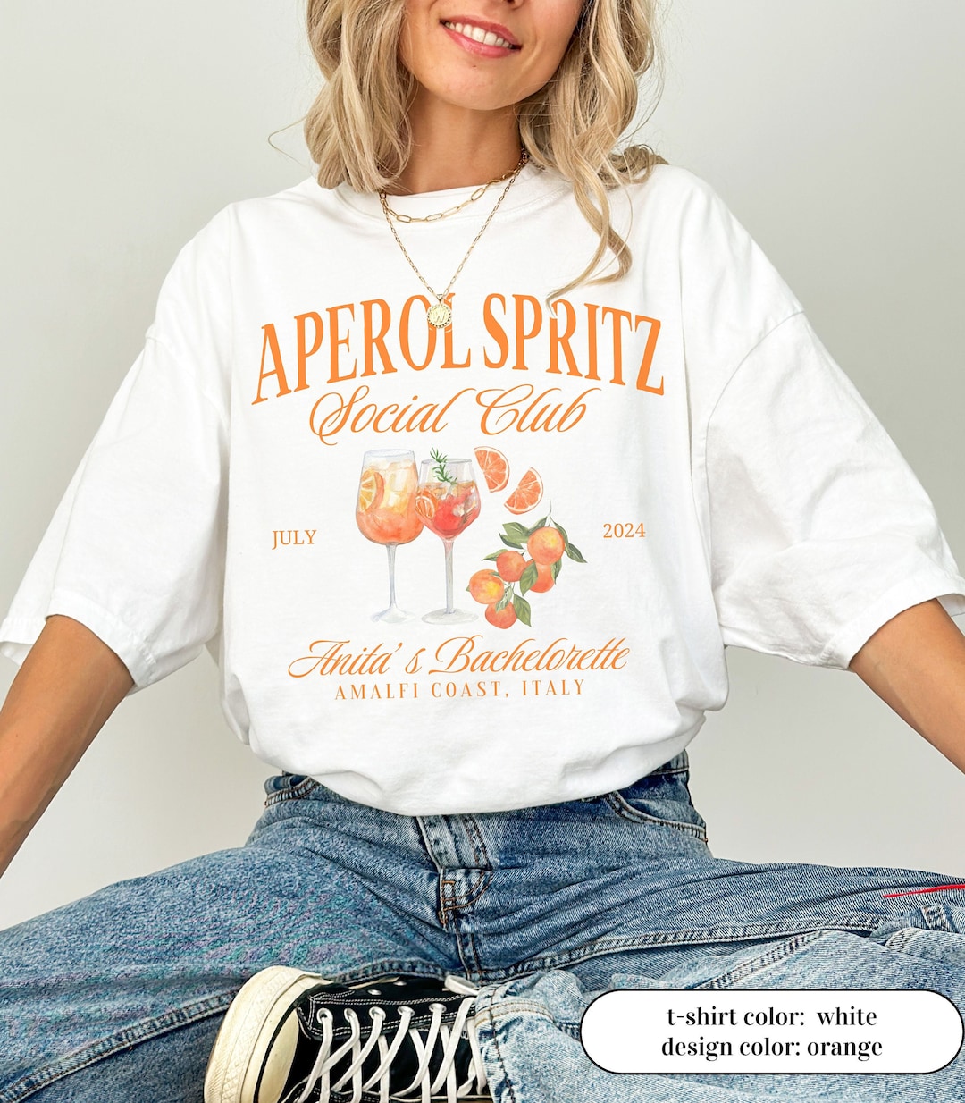 Aperol Spritz Shirt, Custom Aperol Spritz Bachelorette Shirt, Aperol ...