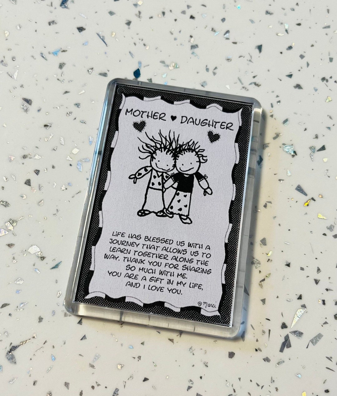 Mother & Daughter Poem Fridge Magnet. Special Mother / Daughter Fridge ...