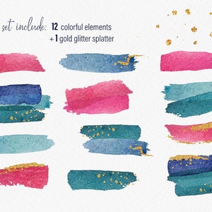 Watercolor Splash Brush Stroke PNG Watercolor Background Clipart ...