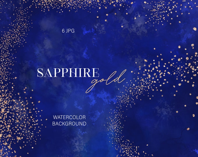 Watercolor Splash Clipart Indigo Gold Glitter Brush Stroke Png Abstract ...