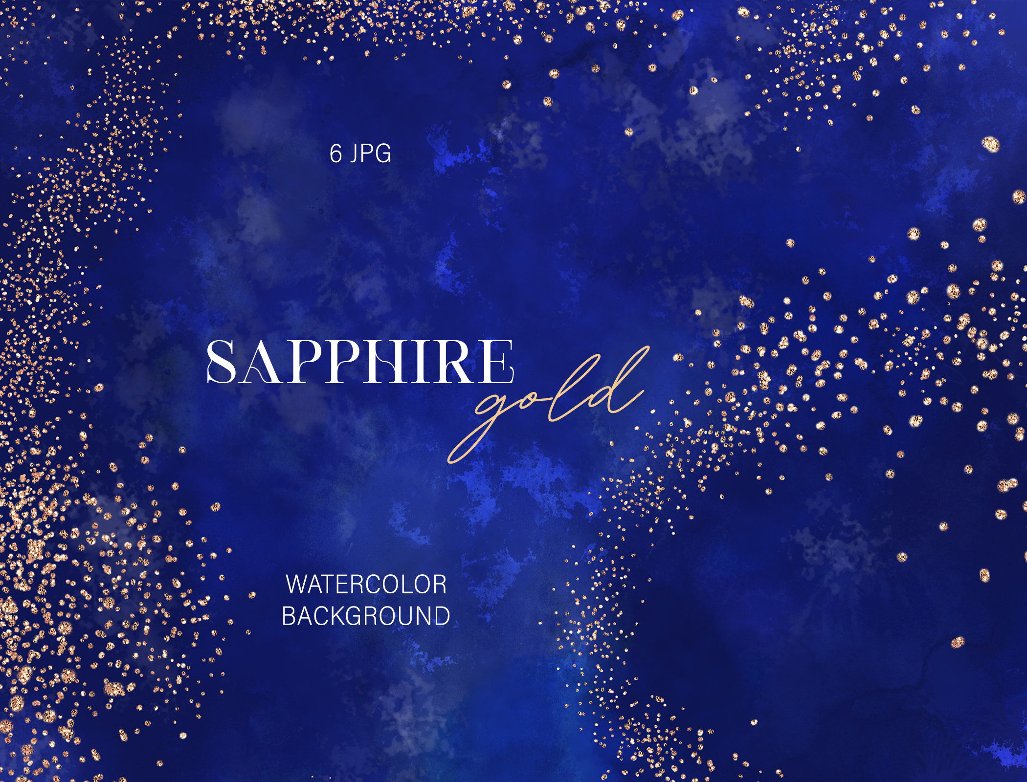 Sapphire Blue & Gold Background Clipart Gold Glitter Splashes ...