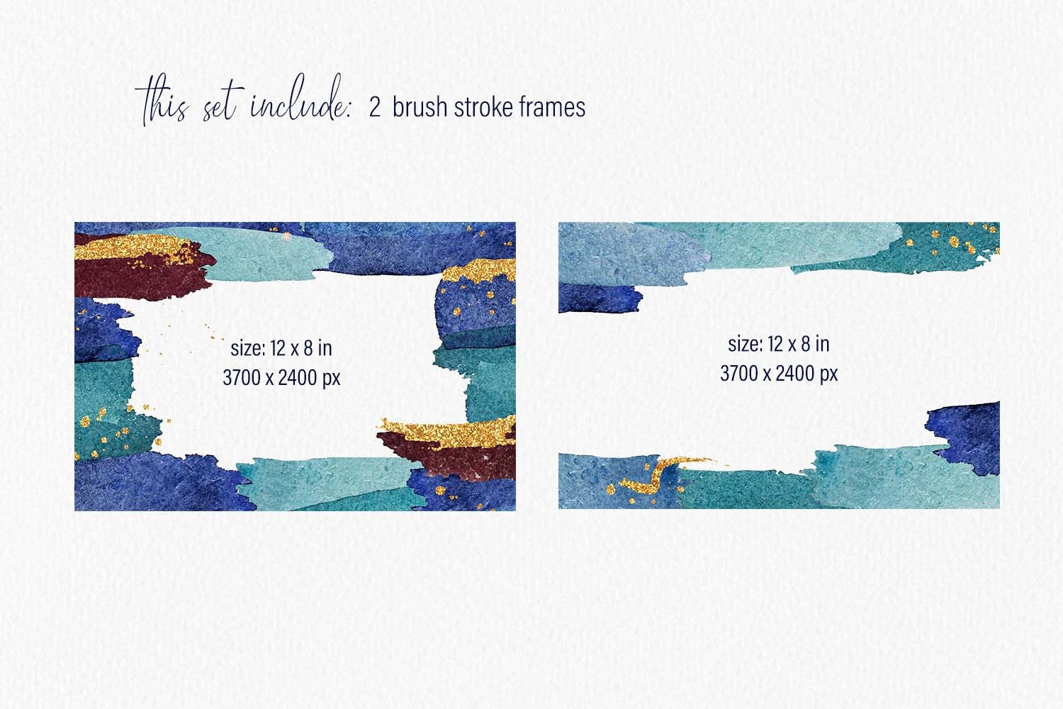 Watercolor Splash Clipart Gold Foil & Glitter Brush Stroke Png Abstract ...