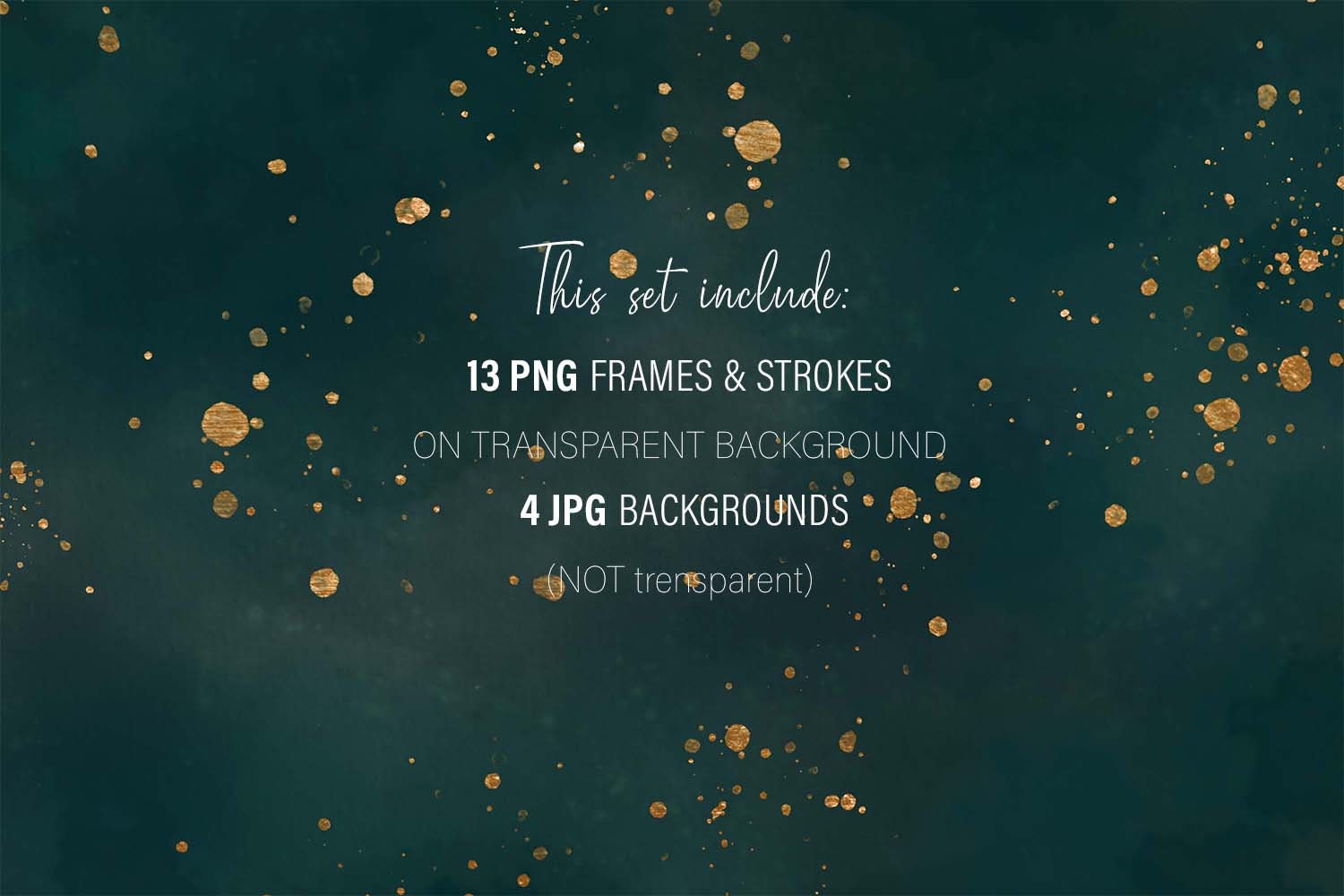 Watercolor Splash Clipart Emerald Gold Glitter Brush Stroke Png ...