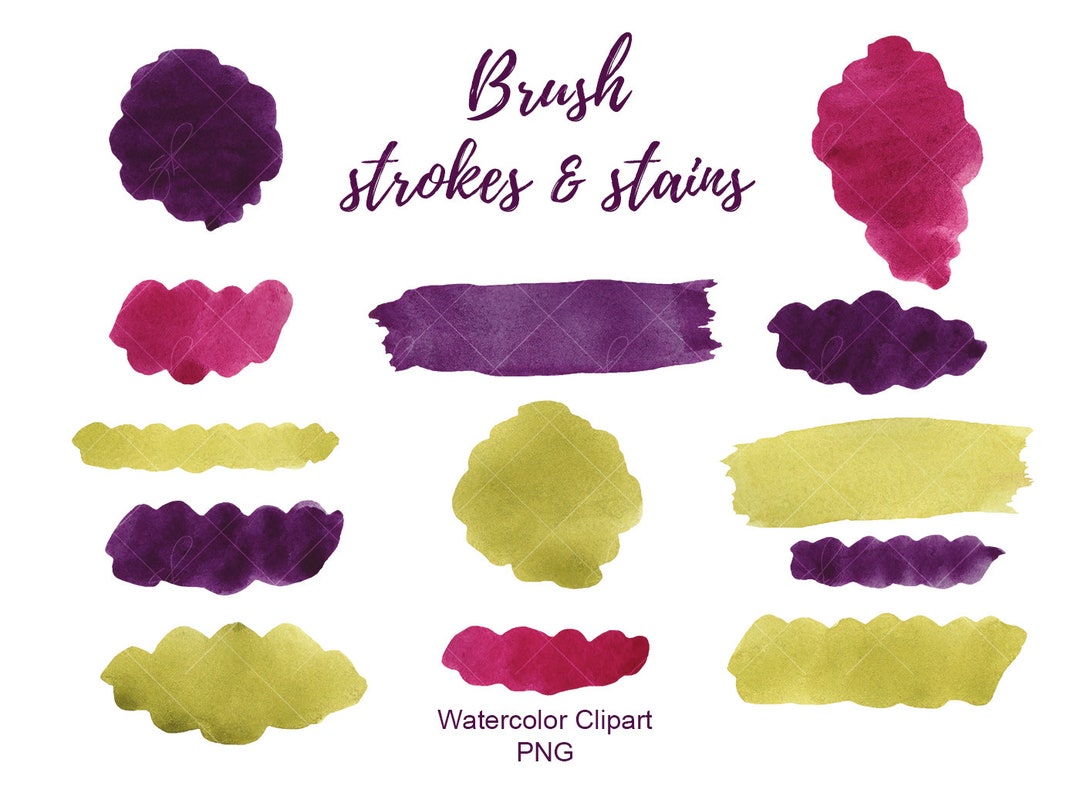 Watercolor Splash Brush Stroke PNG Watercolor Background Clipart ...