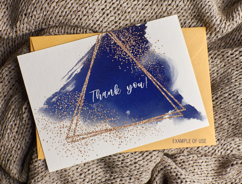 Watercolor Splash Frames Clipart. Sapphire Blue and Gold Glitter Brush ...