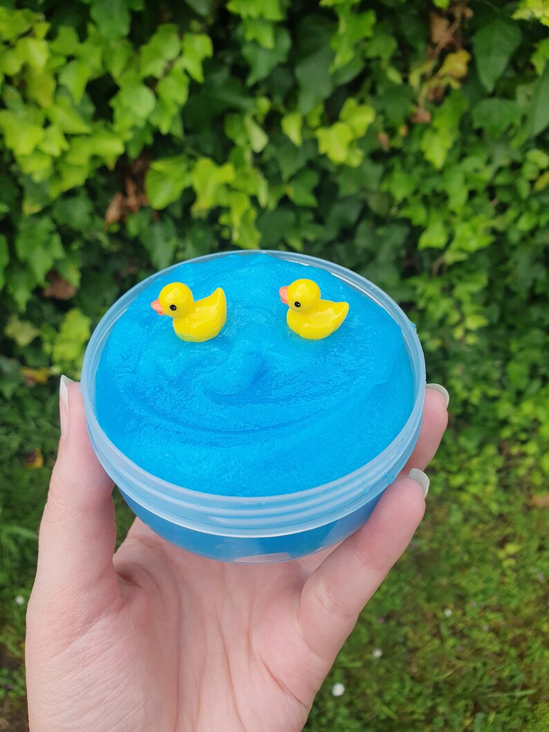 Ducks Paradise Slime // Jelly Slime // Green Apple Scent // NZ - Etsy