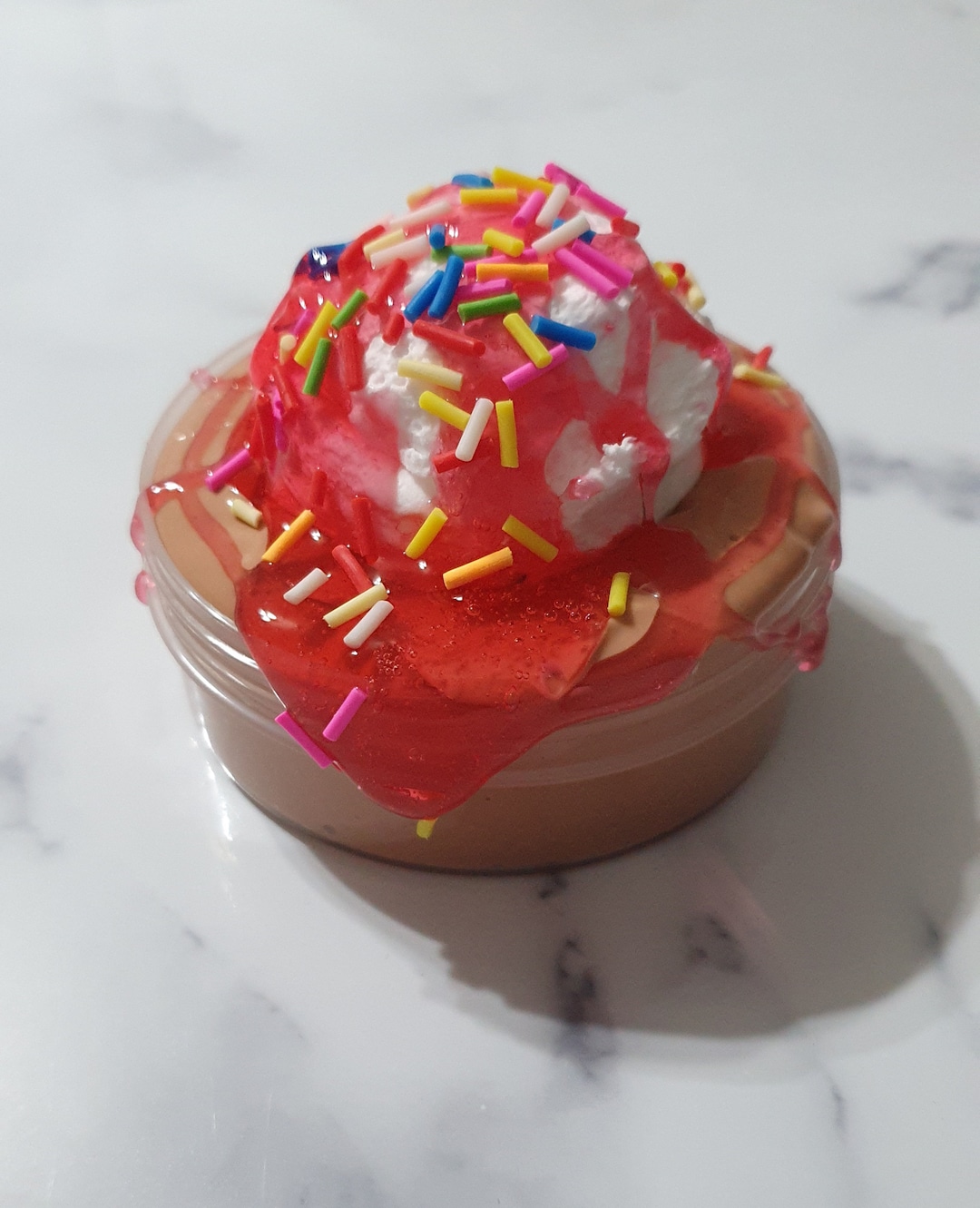 DIY Ice Cream Slime // Thick Chocolate Glossy Slime // Clay Piece // NZ ...