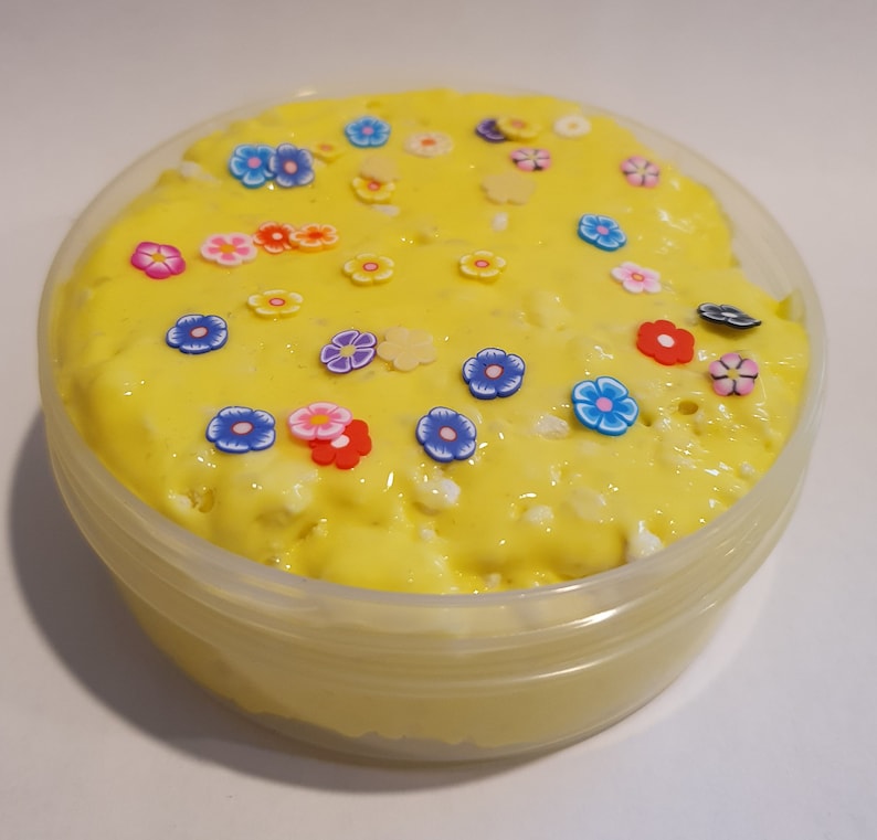 Flower Fields Slime // Perlite (snow Fizz) Slime // NZ Slime Shop ...