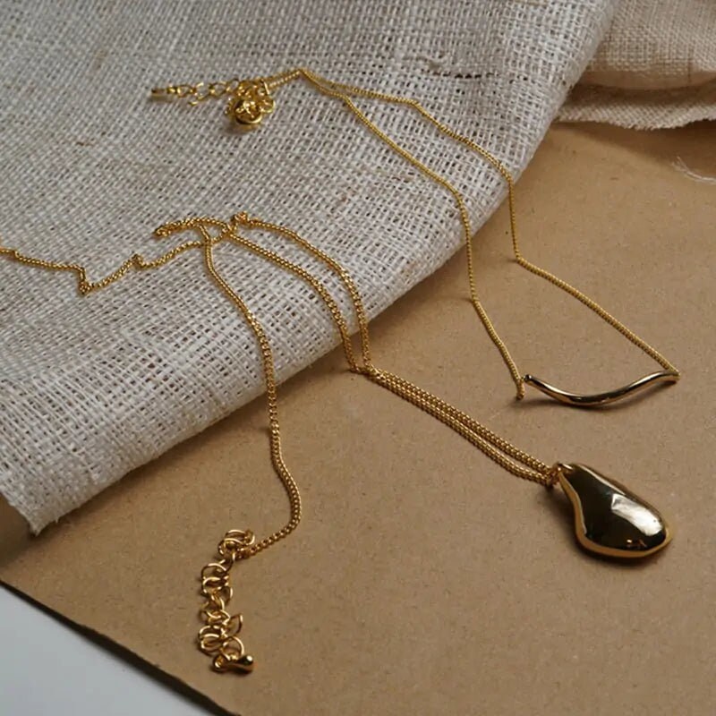 Waterdrop Necklace Set - Etsy