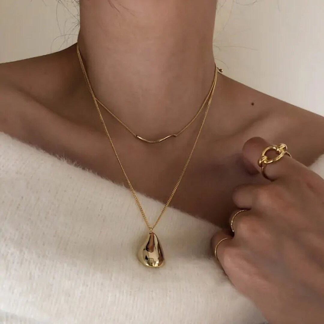 Waterdrop Necklace Set - Etsy