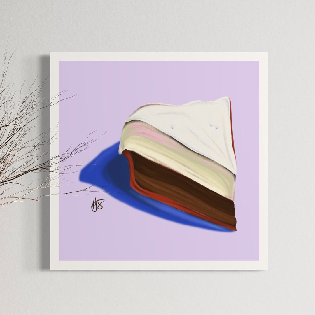 Retro Pie Art Print, Wayne Thiebaud Dessert Illustration, Dessert Pop ...