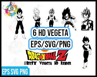 Vegeta Svg - Etsy