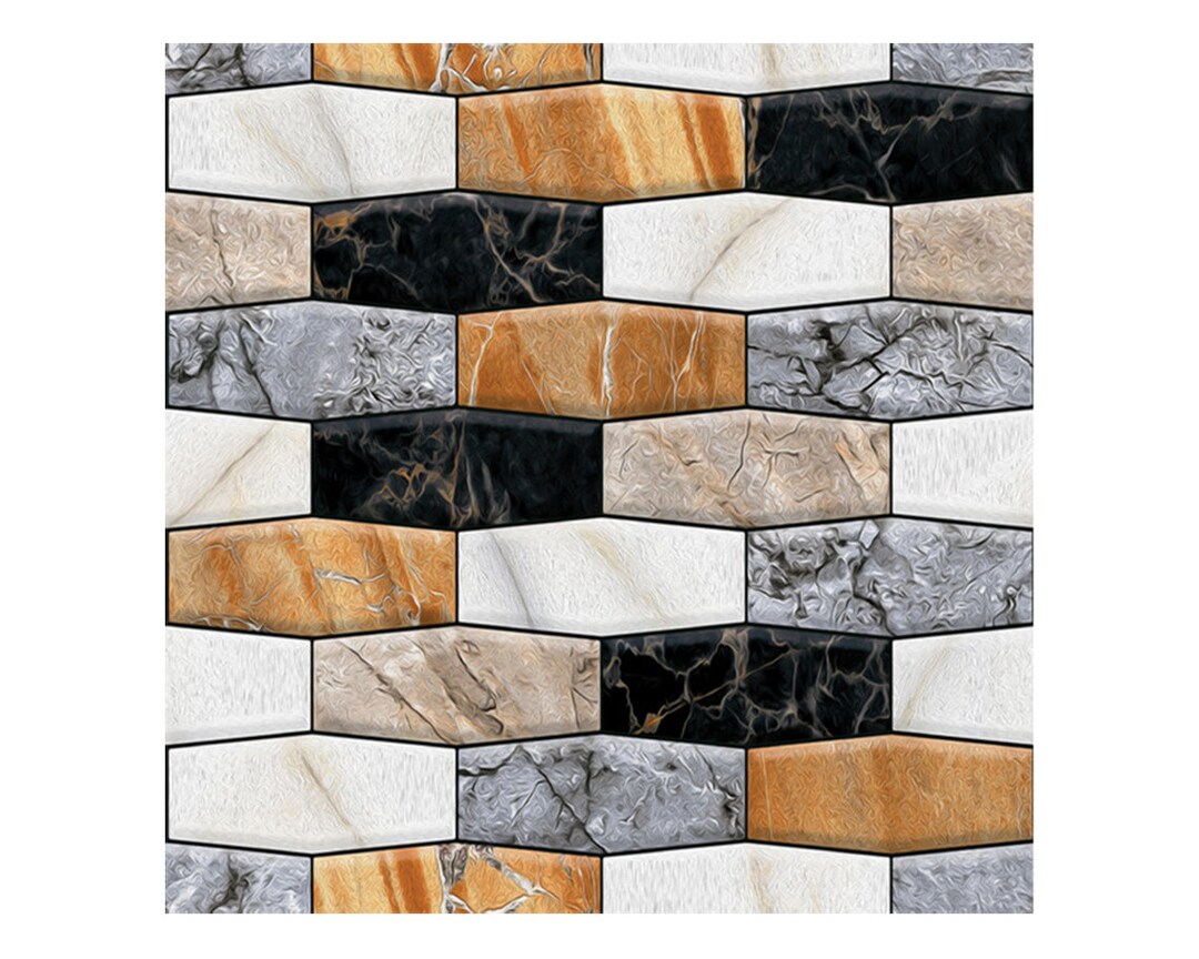 10pcs 3D Marble Peel and Stick Wall Tile Faux Stone Wall Tile Marble ...