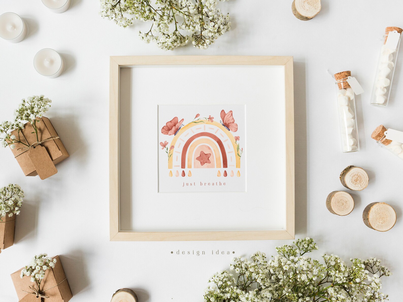 Watercolor Boho Rainbows Clipart, Boho Nursery Decor, Rainbows ...