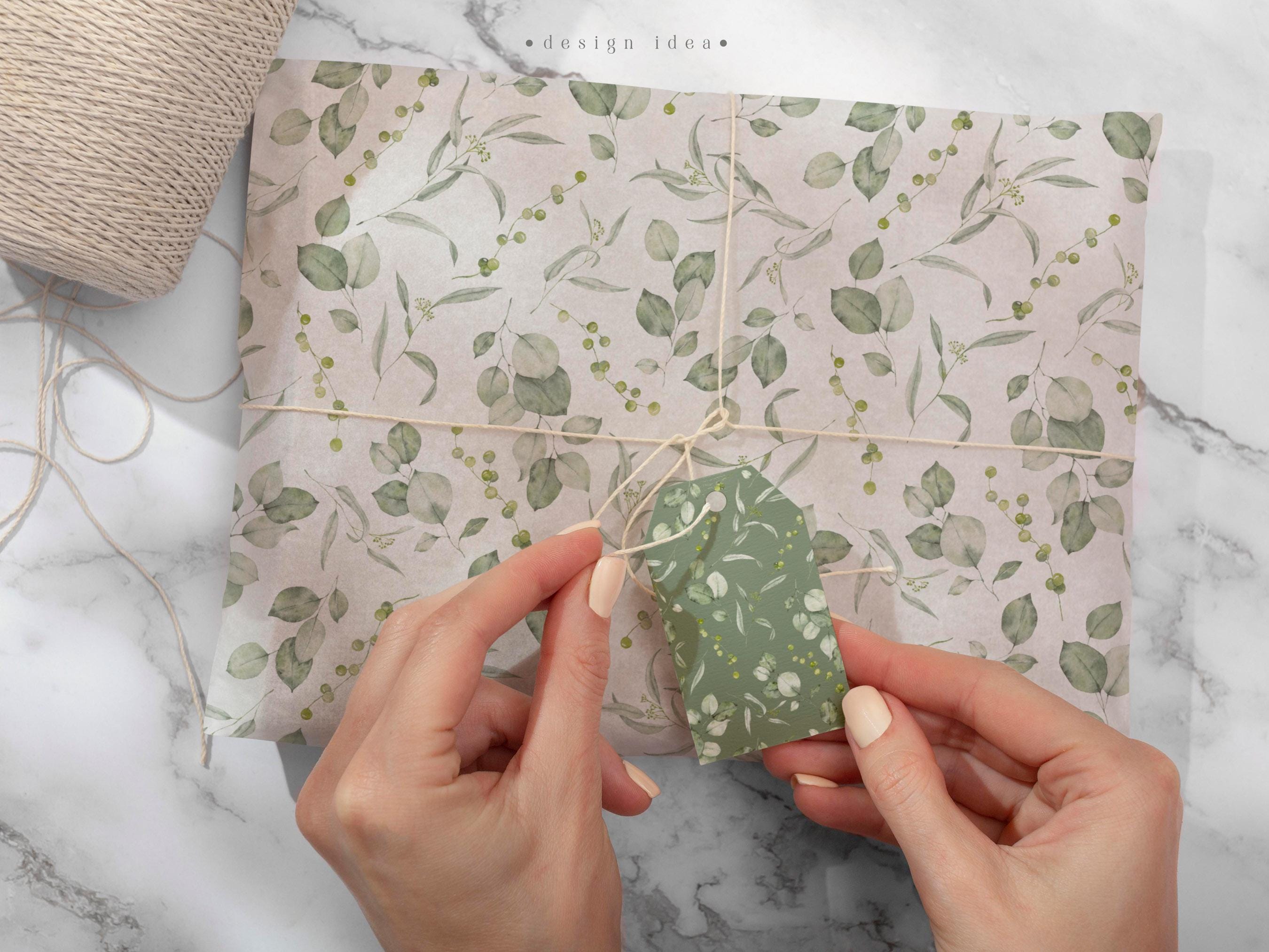 Watercolor Greenery Seamless Pattern, Foliage Digital Paper, Green ...