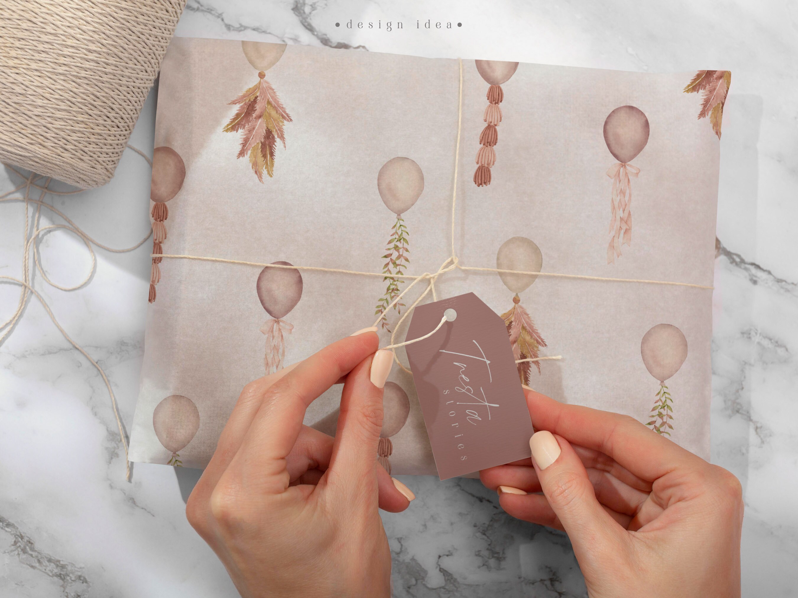 Watercolor Boho Balloons Clipart, Boho Nursery Decor, Baby Shower ...