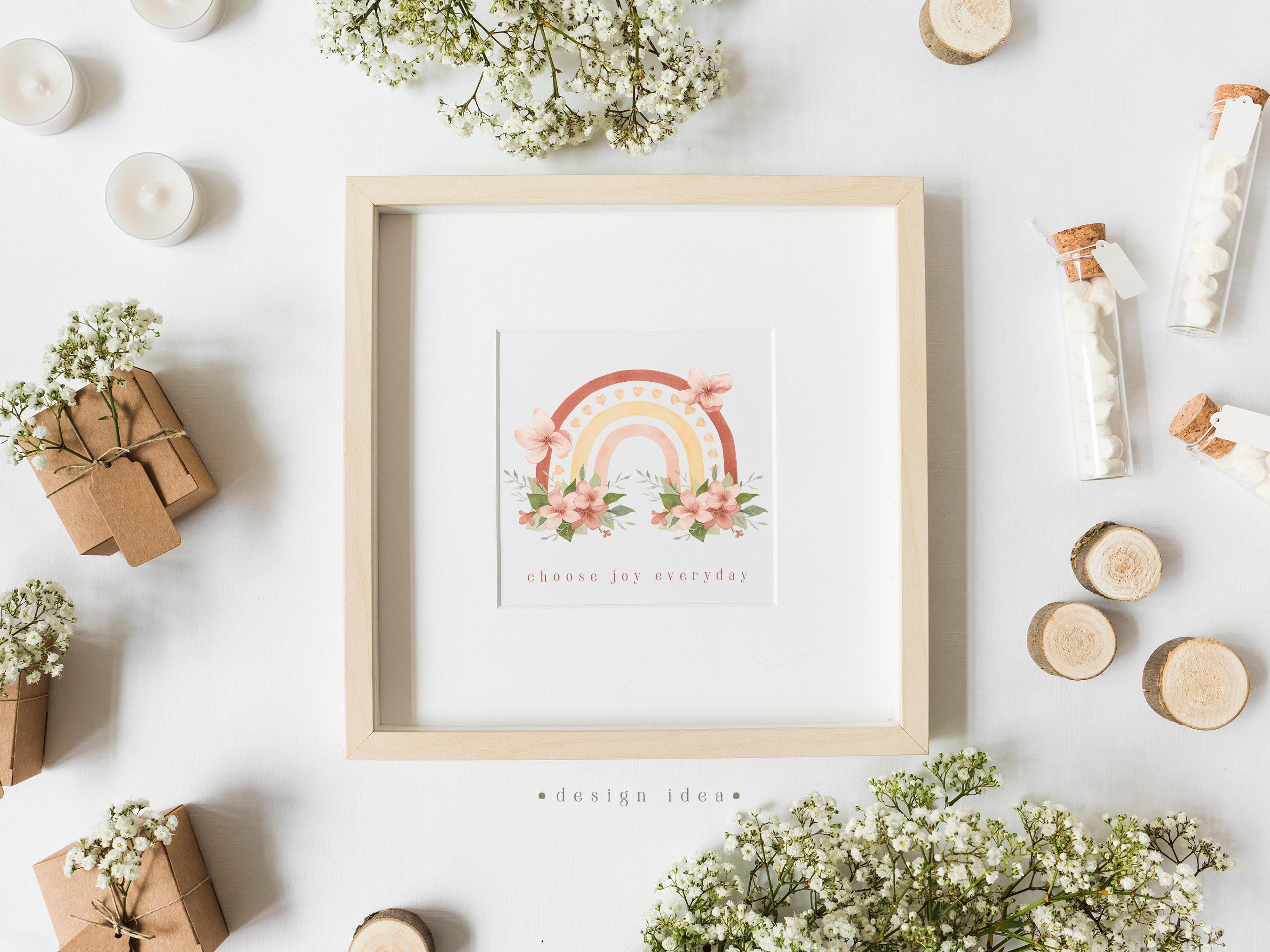 Boho Rainbow Clipart, Watercolor Dreamy Illustration - Etsy