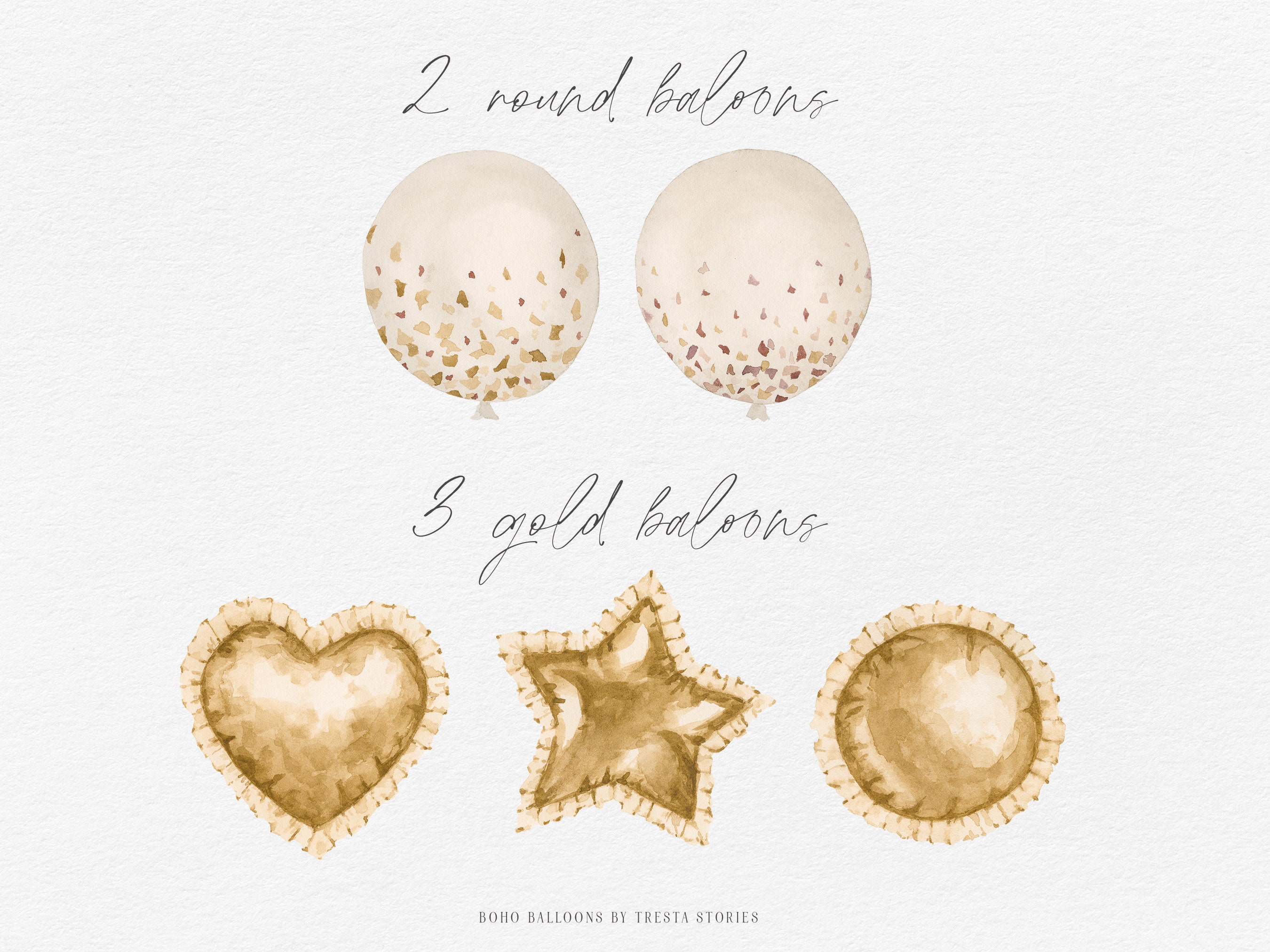 Watercolor Boho Balloons Clipart, Boho Nursery Decor, Baby Shower ...