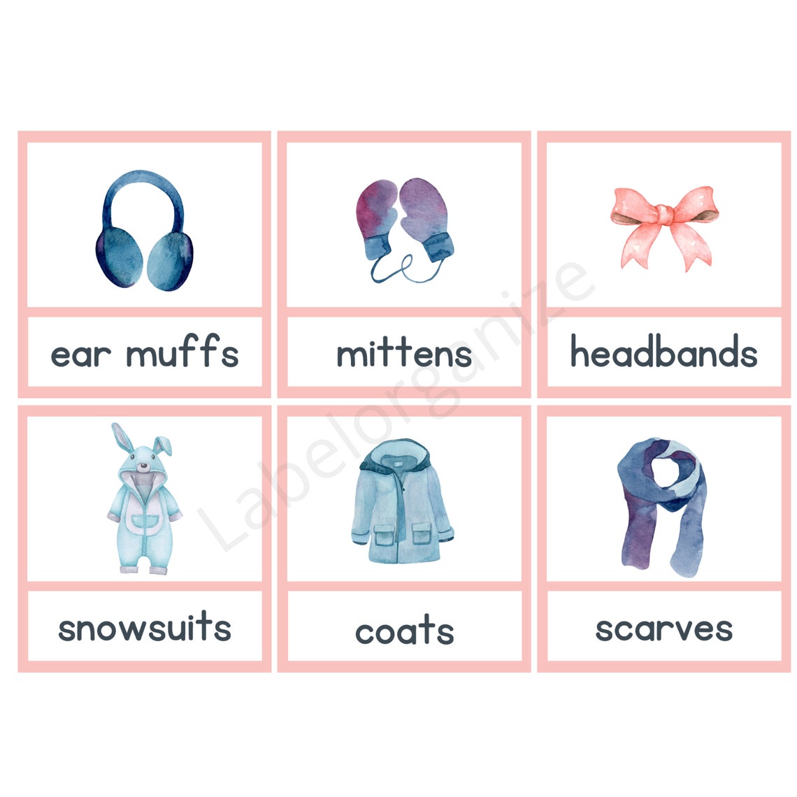 Clothes Drawer Labels Clothing Drawer Organizer Closet - Etsy