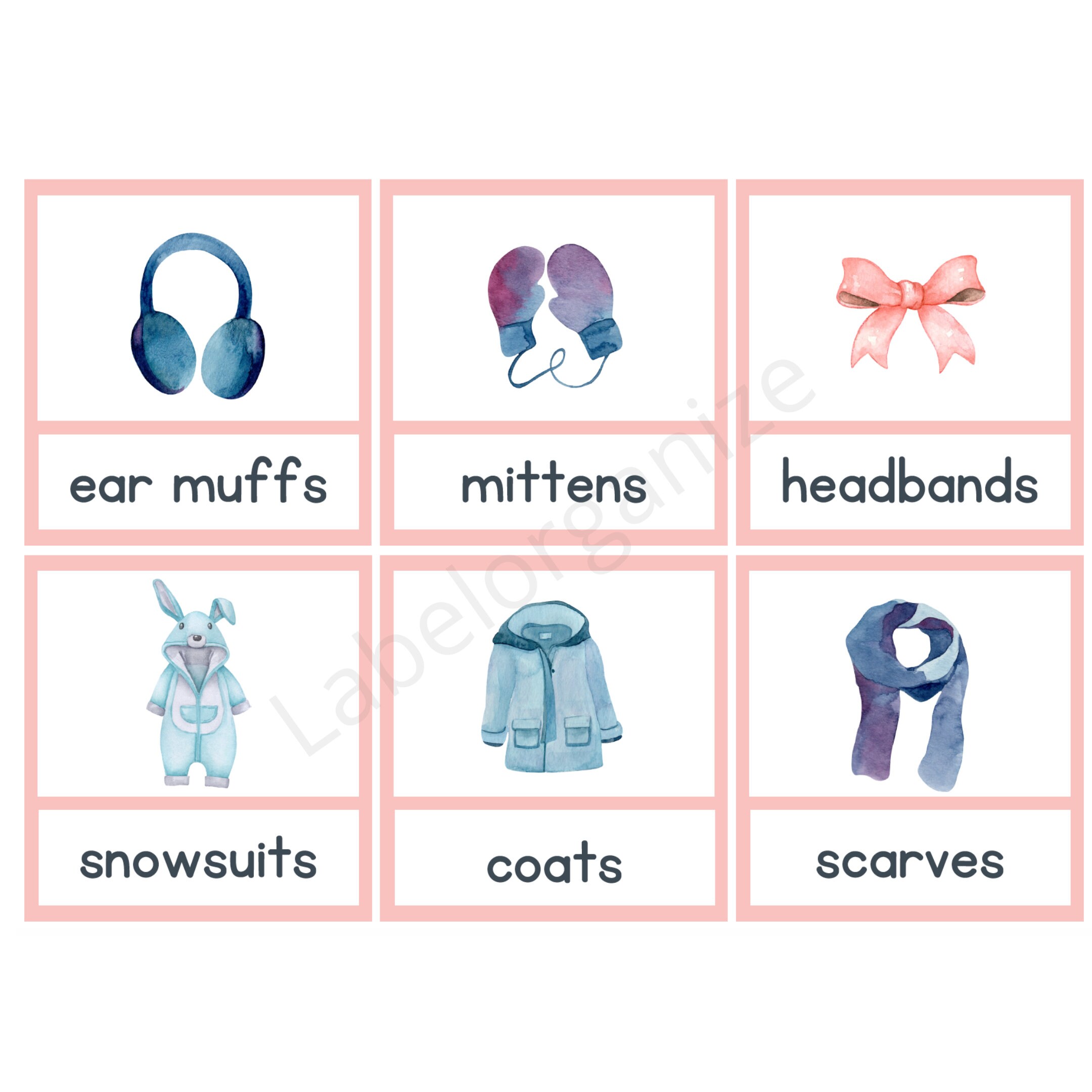 Clothes Drawer Labels, Clothing Drawer Organizer, Closet Organiser ...