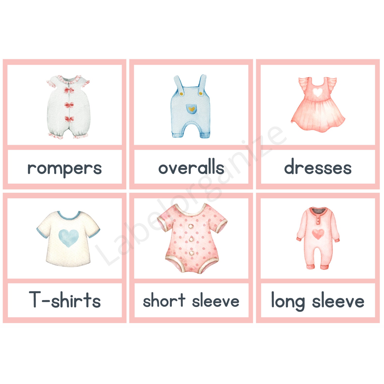 Clothes Drawer Labels, Clothing Drawer Organizer, Closet Organiser ...