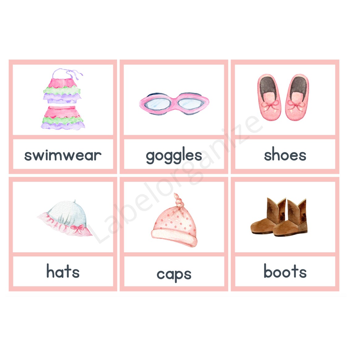 Clothes Drawer Labels, Clothing Drawer Organizer, Closet Organiser ...