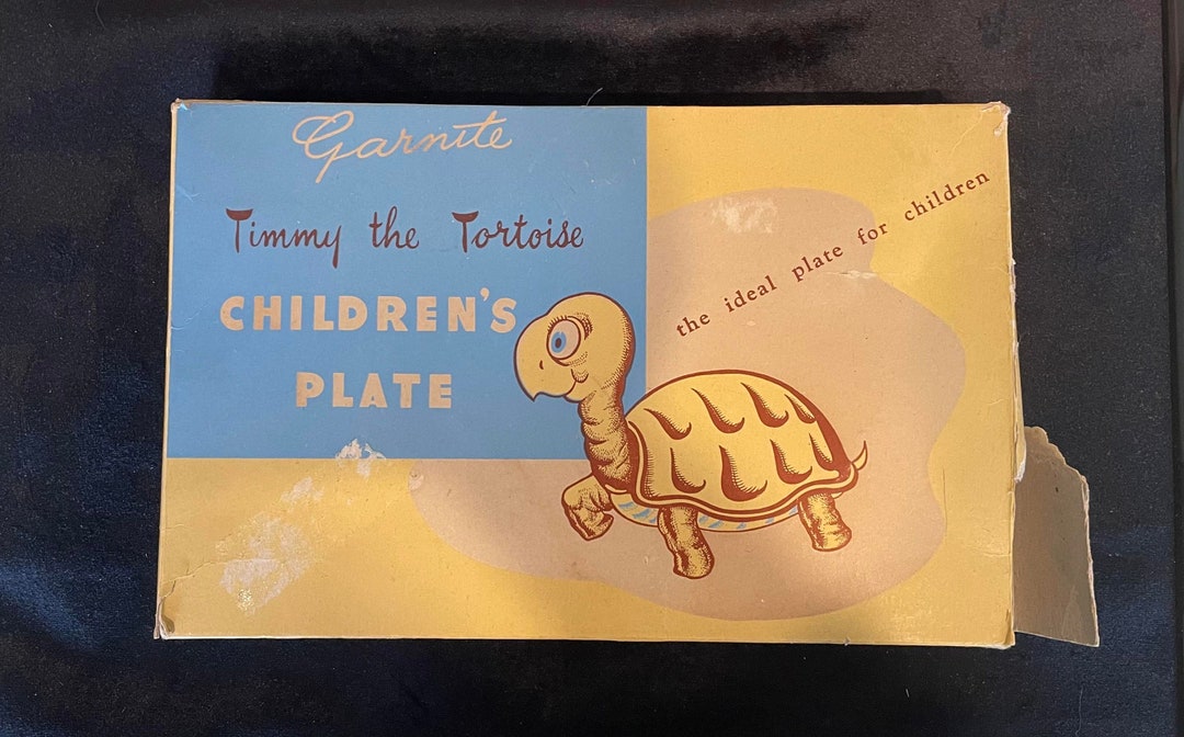 Vintage Timmy the Tortoise Children's Plate Made in - Etsy