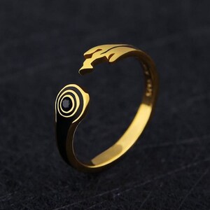 Anime Ring 925 Sterling Silver Ring Anime Cosplay Ring 14k - Etsy