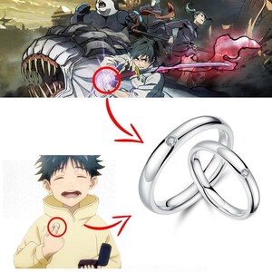 Anime, Ring, 925 Sterling Silver Ring, Gift for Him, Gift for Her ...