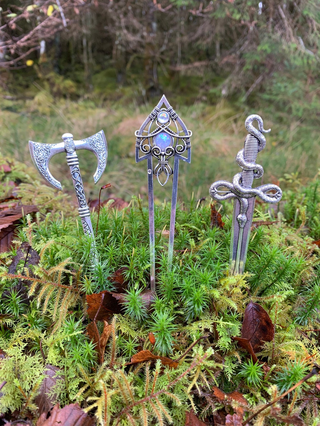 Pagan and Viking Style Hair Sticks for Vintage, Witchy, Warrior ...