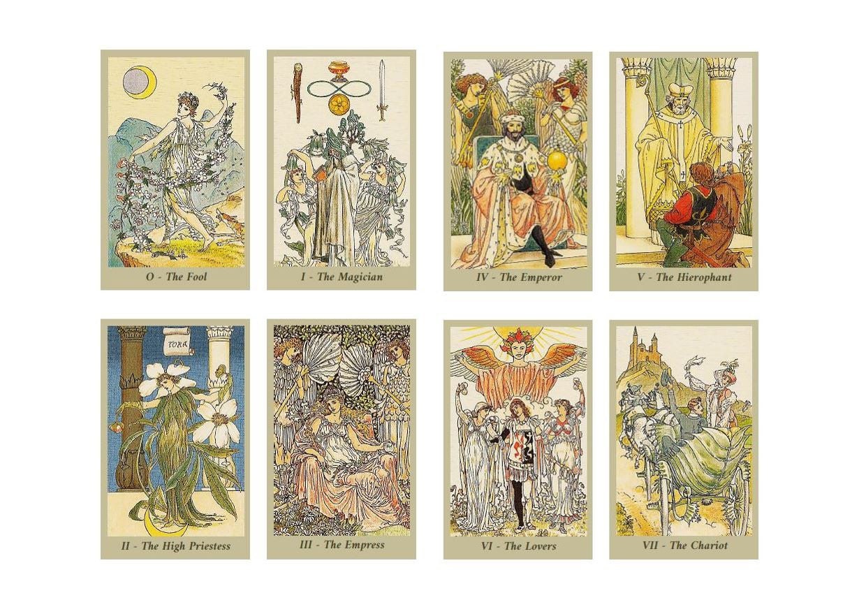 Victorian Art Tarot Deck. Vintage Illustration Tarot Cards - Etsy