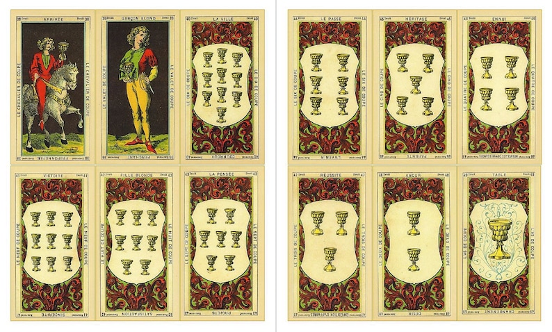 Etteilla Book of Thoth Tarot Deck. Ancient Tarot Reproduction - Etsy