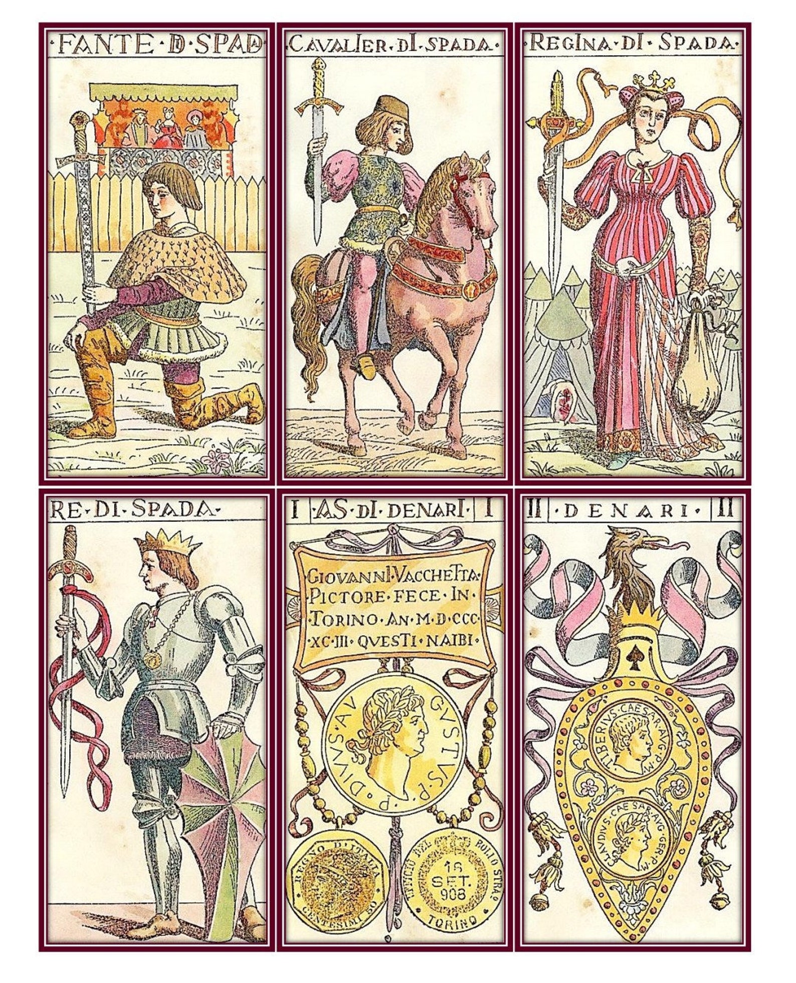 Tarot of Masters Tarot Deck. Ancient Tarot Reproduction - Etsy