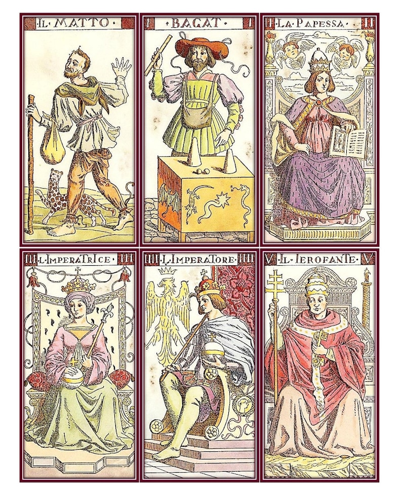 Tarot of Masters Tarot Deck. Ancient Tarot Reproduction - Etsy