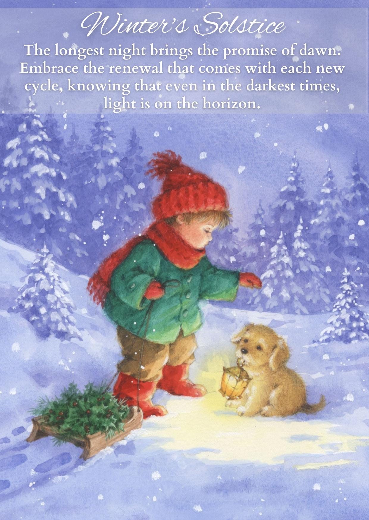 Winter's Serenity Oracle Cards. Christmas and Santa Oracle. - Etsy